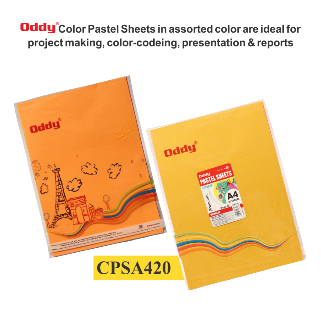 Dyed Pastel Color Sheets (Uncoated Papers) – Oddy India