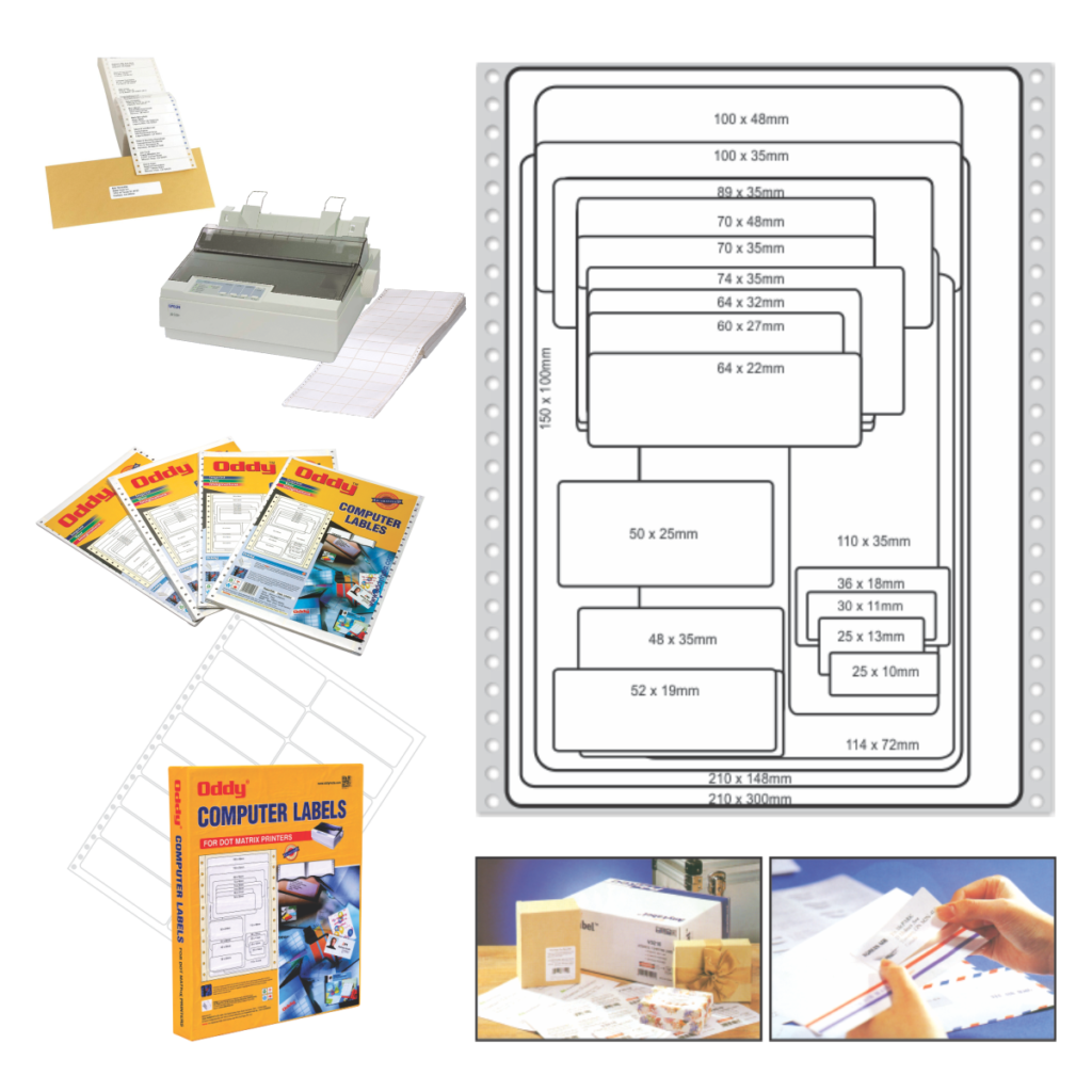 Dot Matrix Paper Labels Box Packing 200 Sheets Oddy India Dot Matrix Paper Labels Box Packing 200 Sheets Oddy India